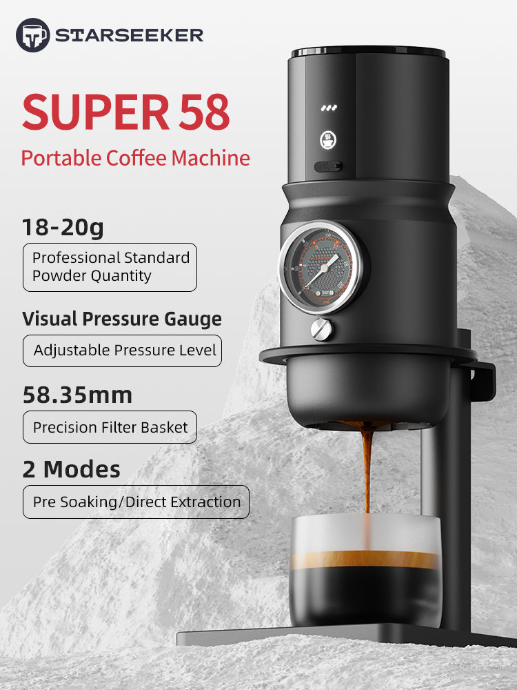STARSEEKER Super58 Complete set Portable Espresso Machine with Bracket